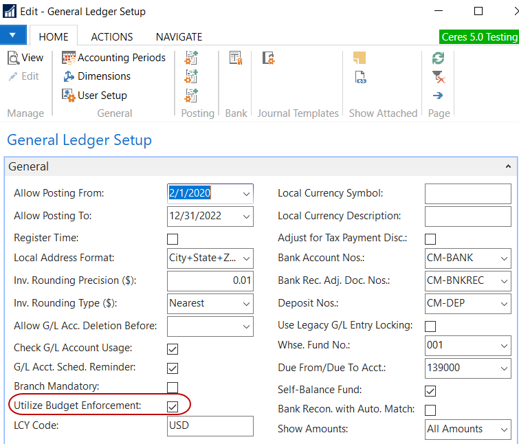 Budget Enforcement Overview | Ceres Documentation Online